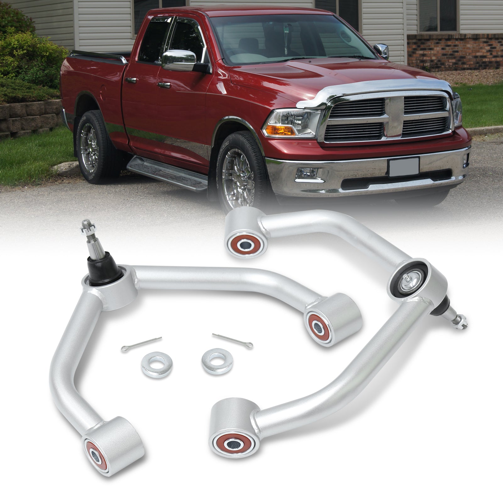 Dodge Ram 1500 2009-2018 2-4" Lift Front Upper Tubular Control Arms Si ...