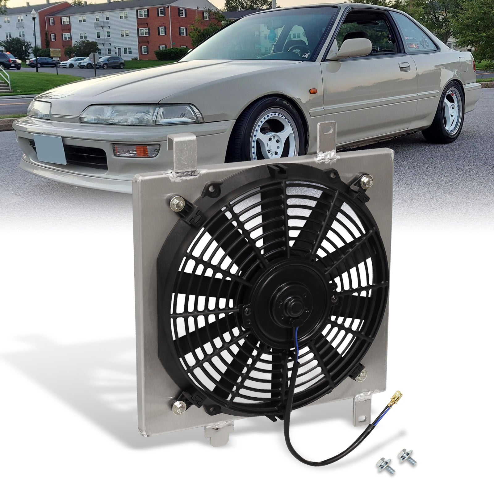 Acura Integra 1990-1993 M/T Aluminum Radiator Single Fan Shroud – AJP ...