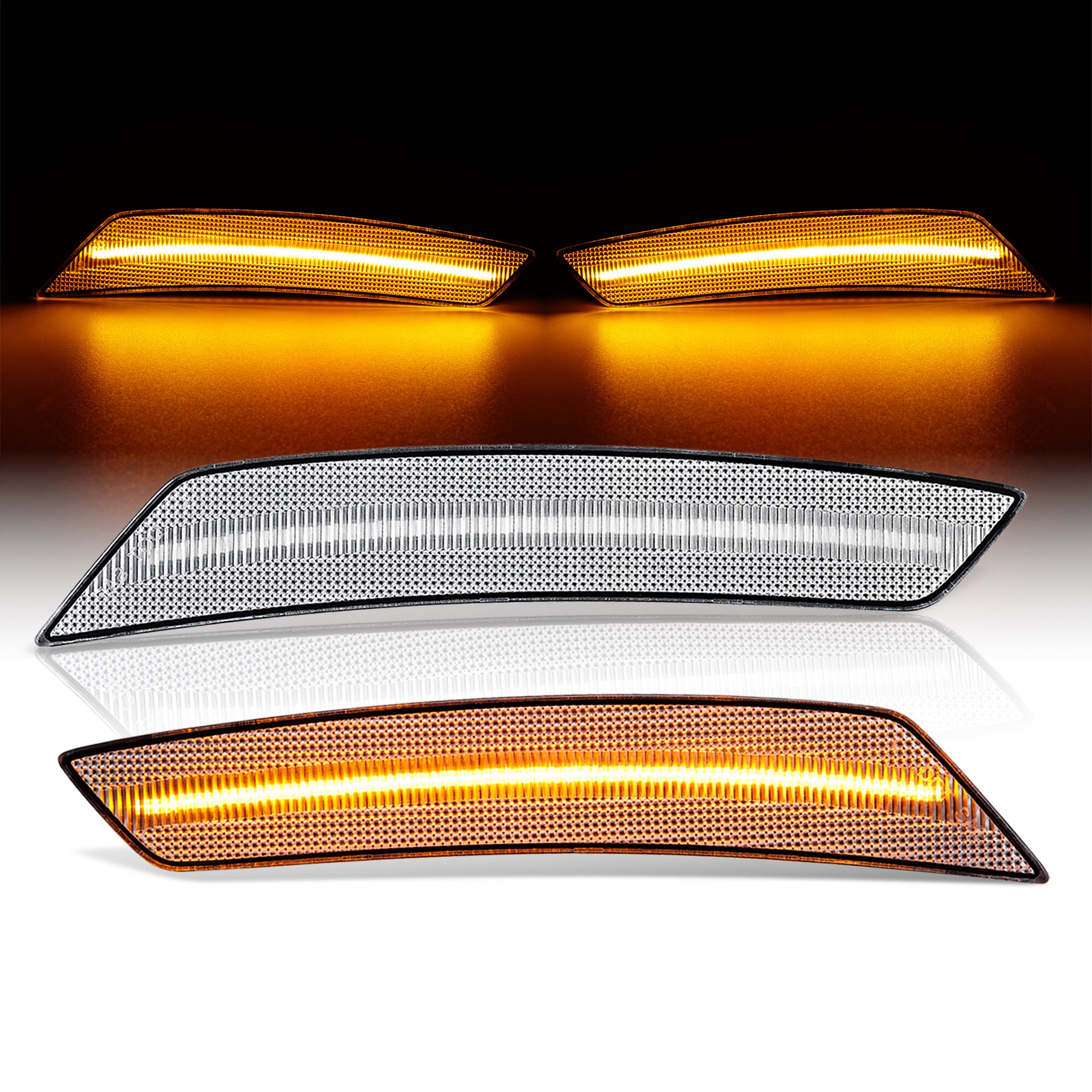 Chevy Equinox (Gen III) 2022-2024 Front Amber LED Side Marker Lights C ...