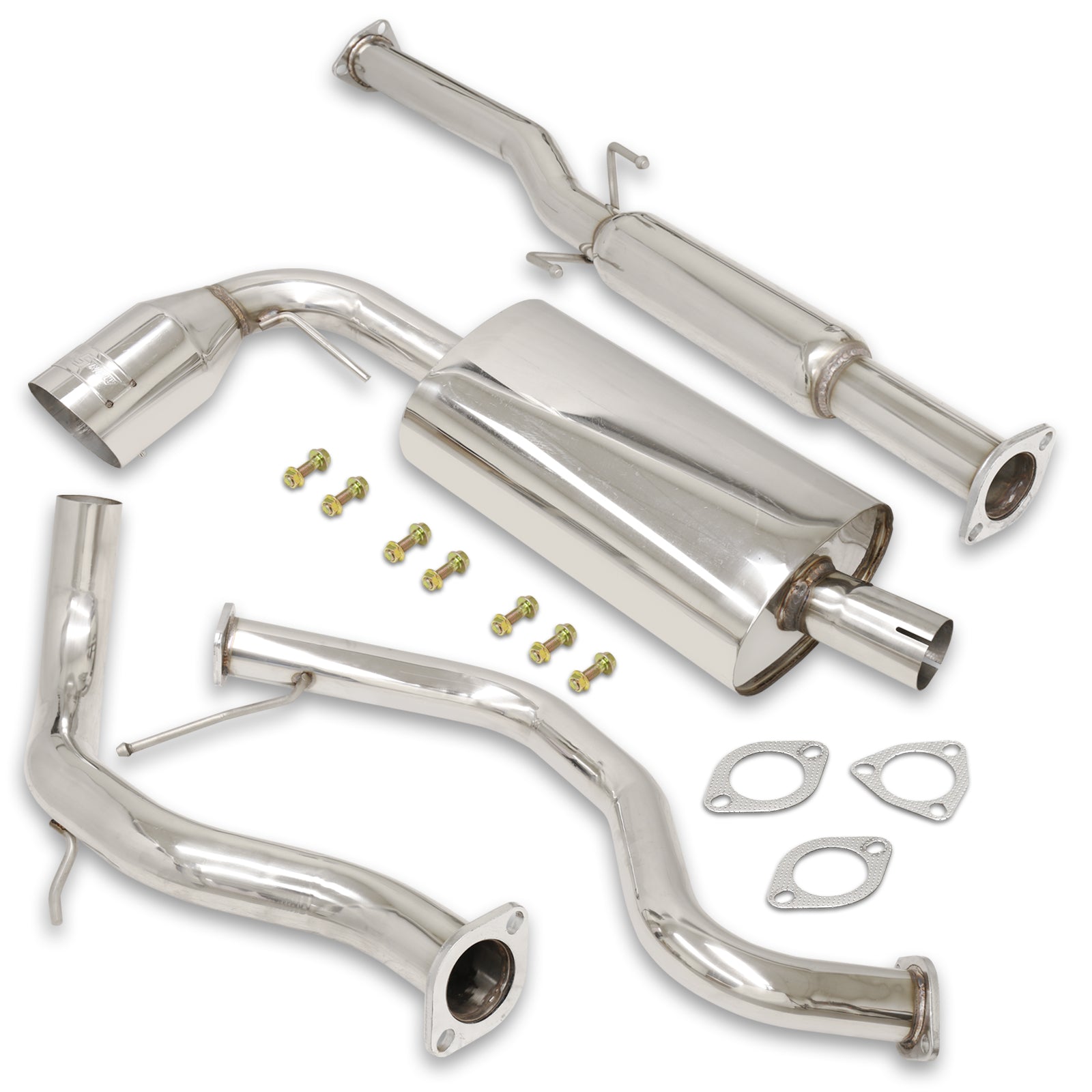 Honda Civic Hatchback 1988-1991 Stainless Steel Catback Exhaust System ...