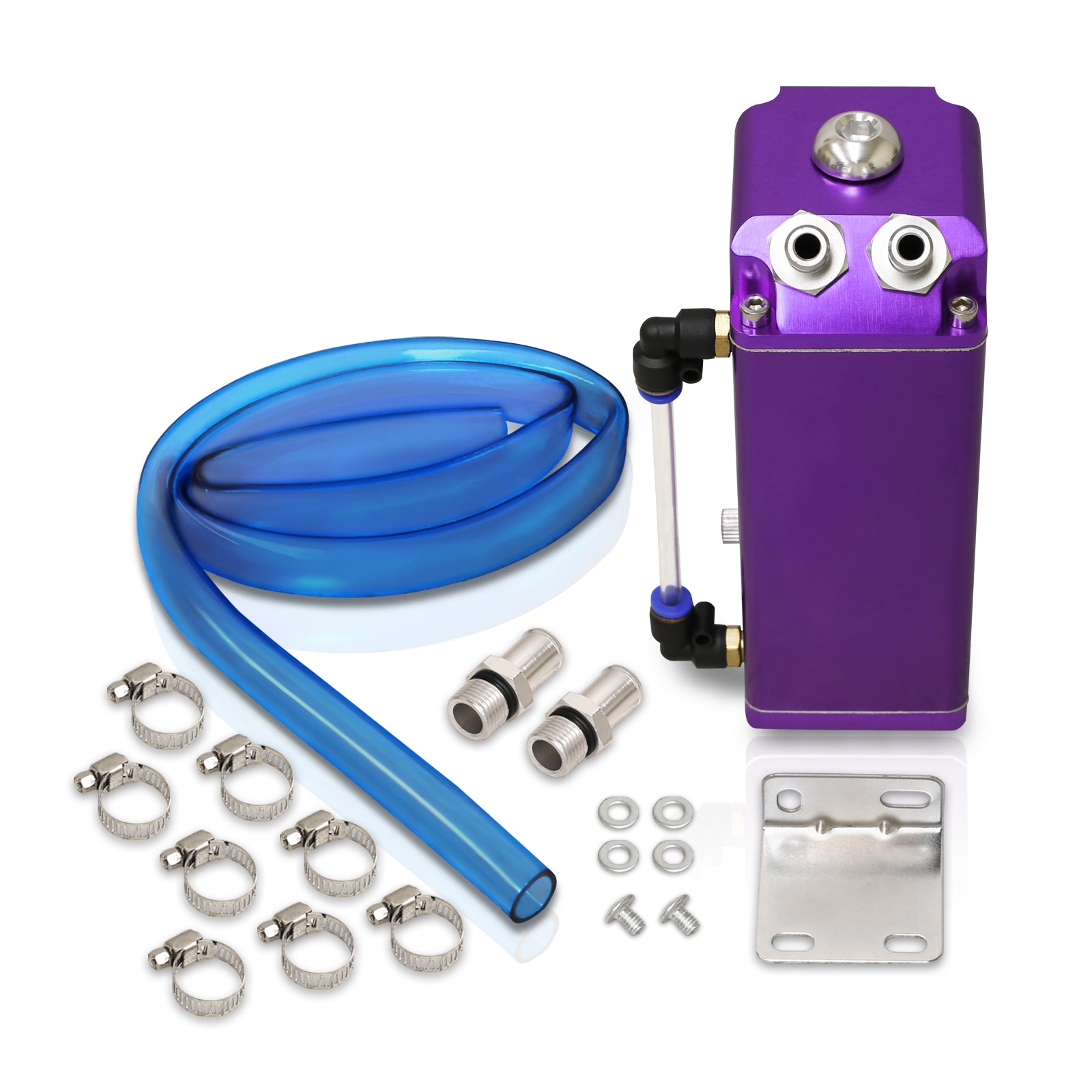 Universal 600ML Rectangular Oil Catch Can Tank 7"x3"x2.5" Purple – AJP ...