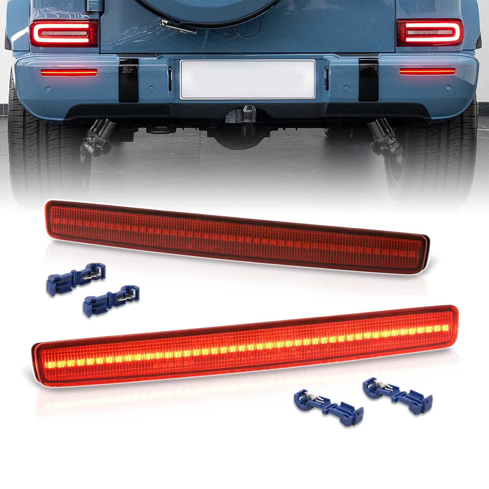Mercedes Benz G-Class W463 G550 G63 (Gen II) 2019-2022 Rear Red LED Re ...
