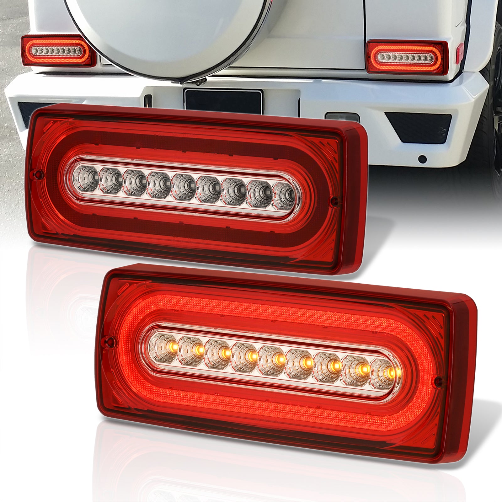 Mercedes Benz G-Class W463 G500 G550 G55 G63 1990-2018 Sequential LED ...