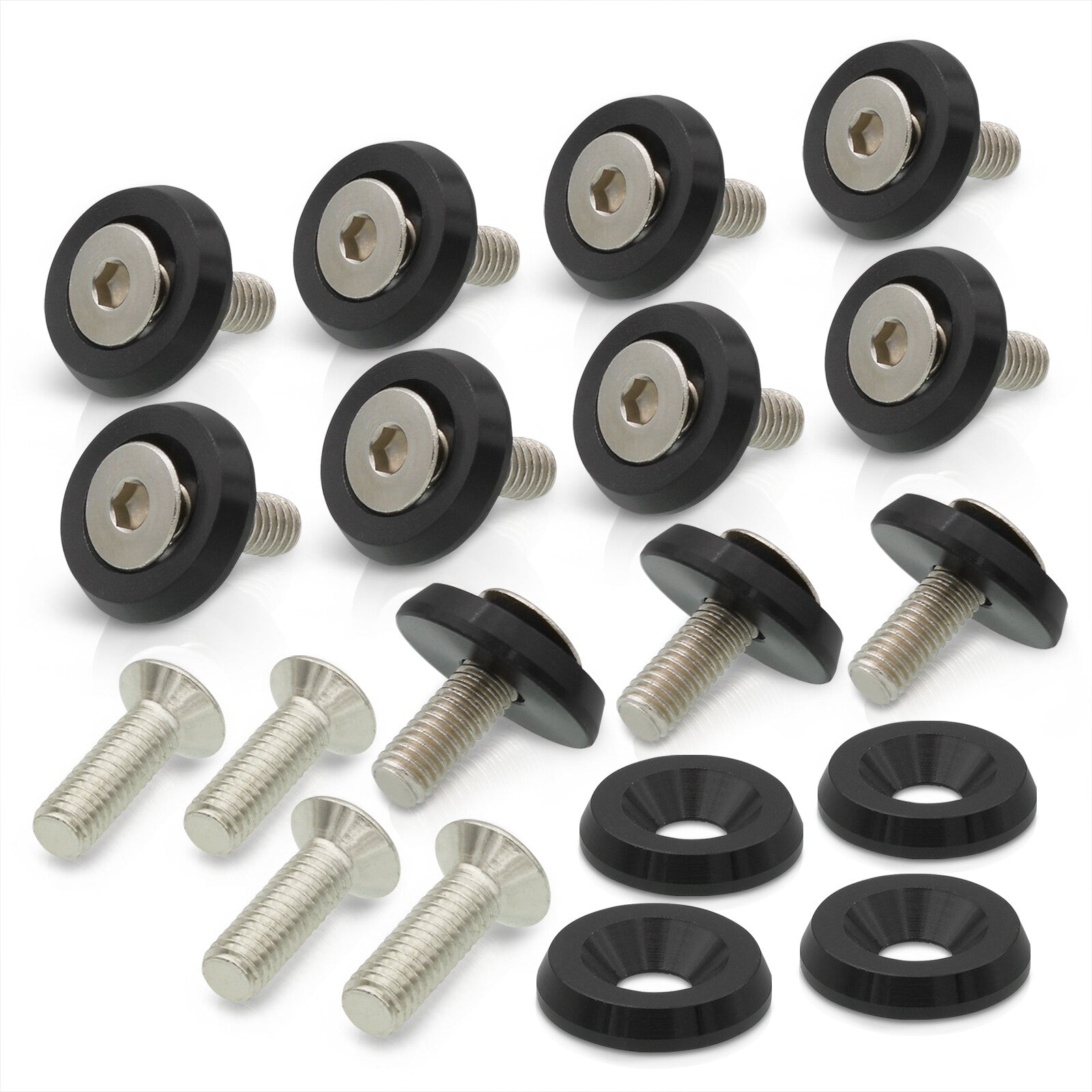 Universal M6 Fender Washer Kit Black (15-Pieces) – AJP Distributors