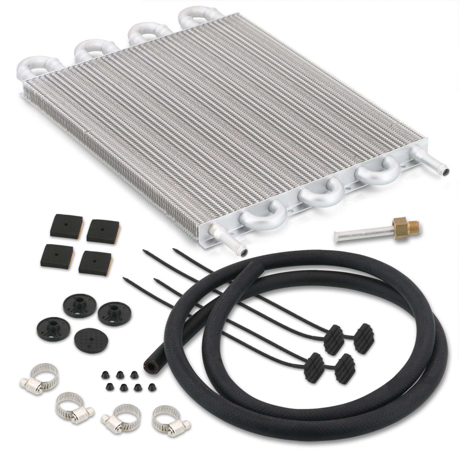 Universal Oil / Transmission / Power Steering Cooler Kit 12" x 10" x 0 ...
