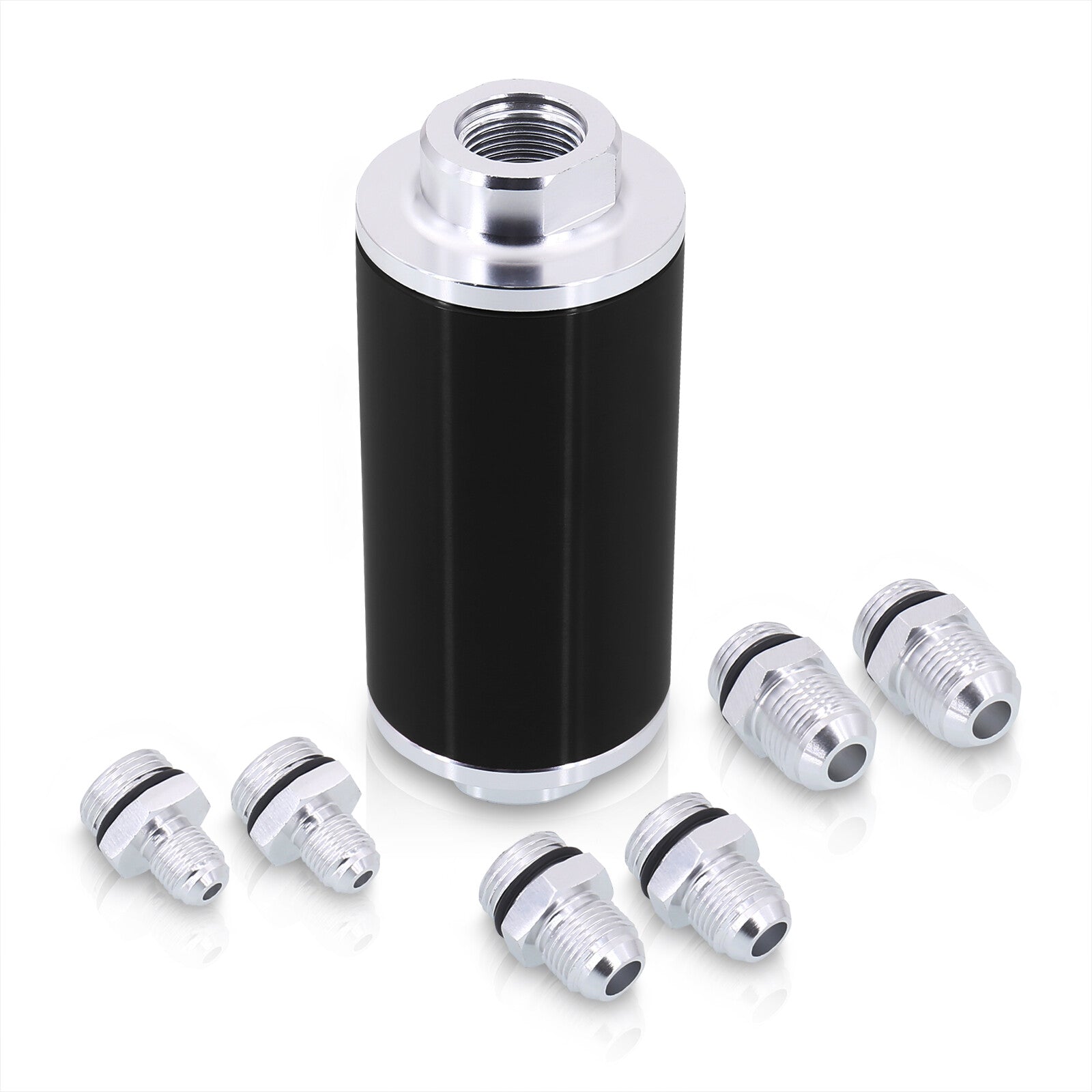 Universal High Flow Inline Fuel Filter Kit Black – AJP Distributors