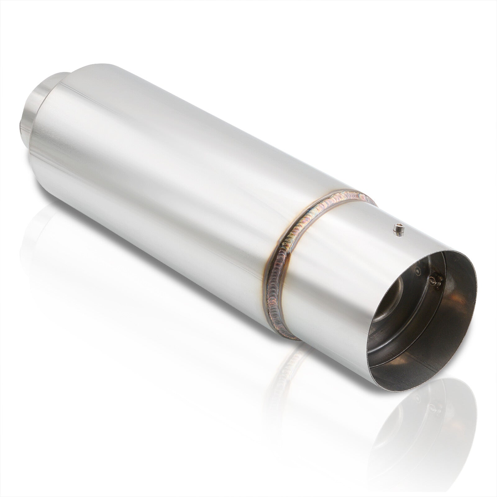 Universal 3" Inlet / 4.5" Straight Tip Fireball Style Stainless Steel ...