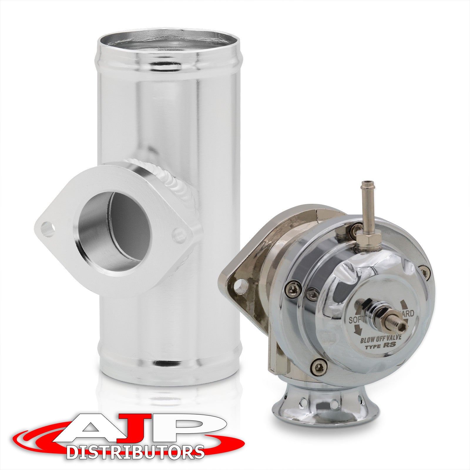 Universal Type S/RS Chrome Blow Off Valve BOV + 2.5" Aluminum Adapter ...
