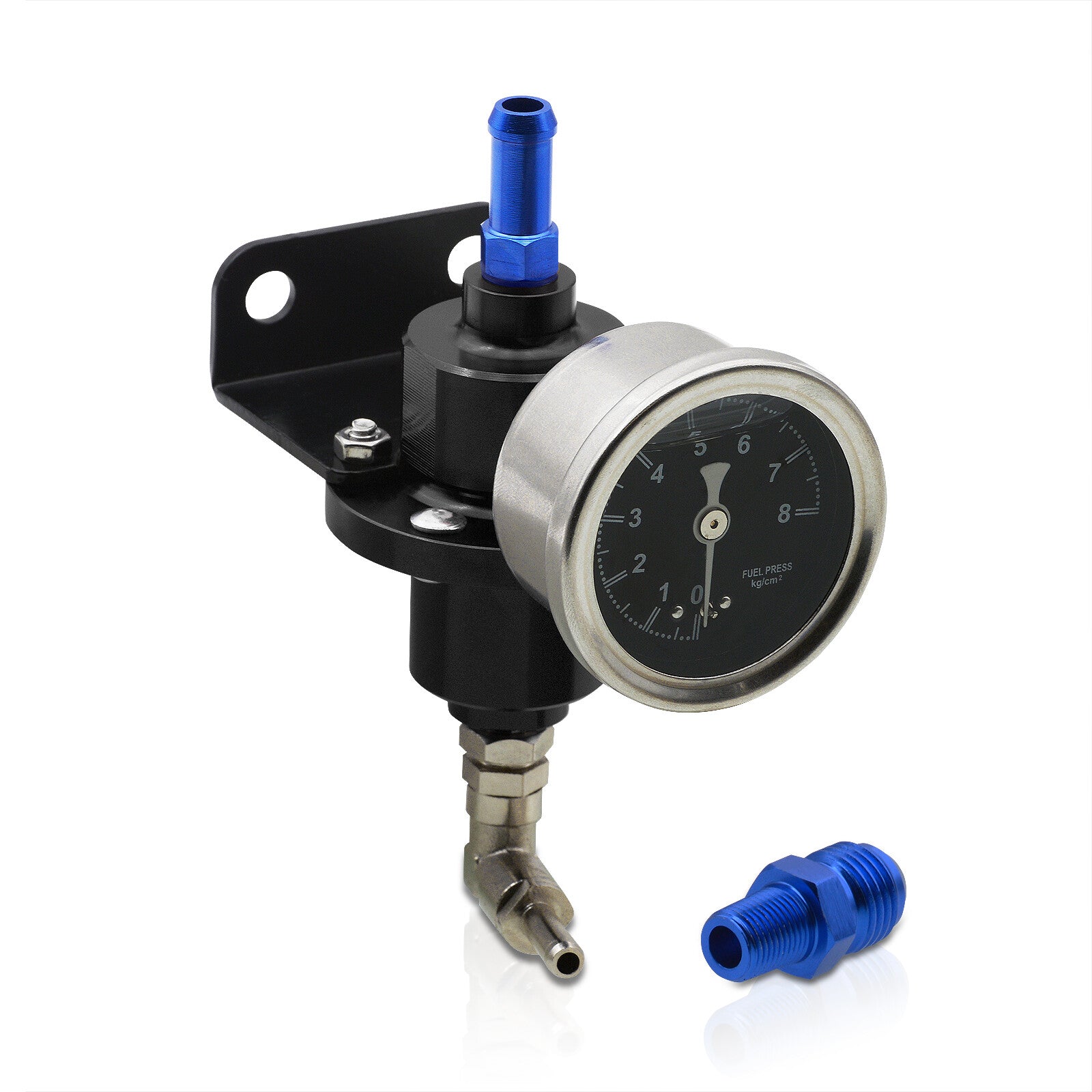 Universal Adjustable Aluminum Fuel Pressure Regulator With Liquid Gaug ...