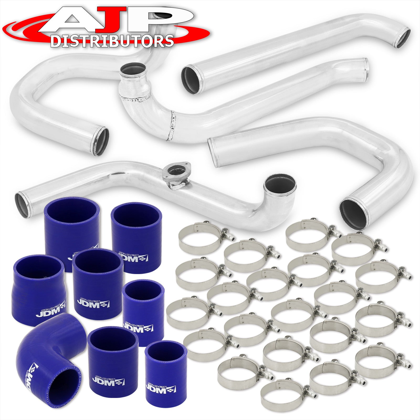 Lexus IS300 2001-2005 Bolt-On Aluminum Polished Piping Kit + Blue Coup ...
