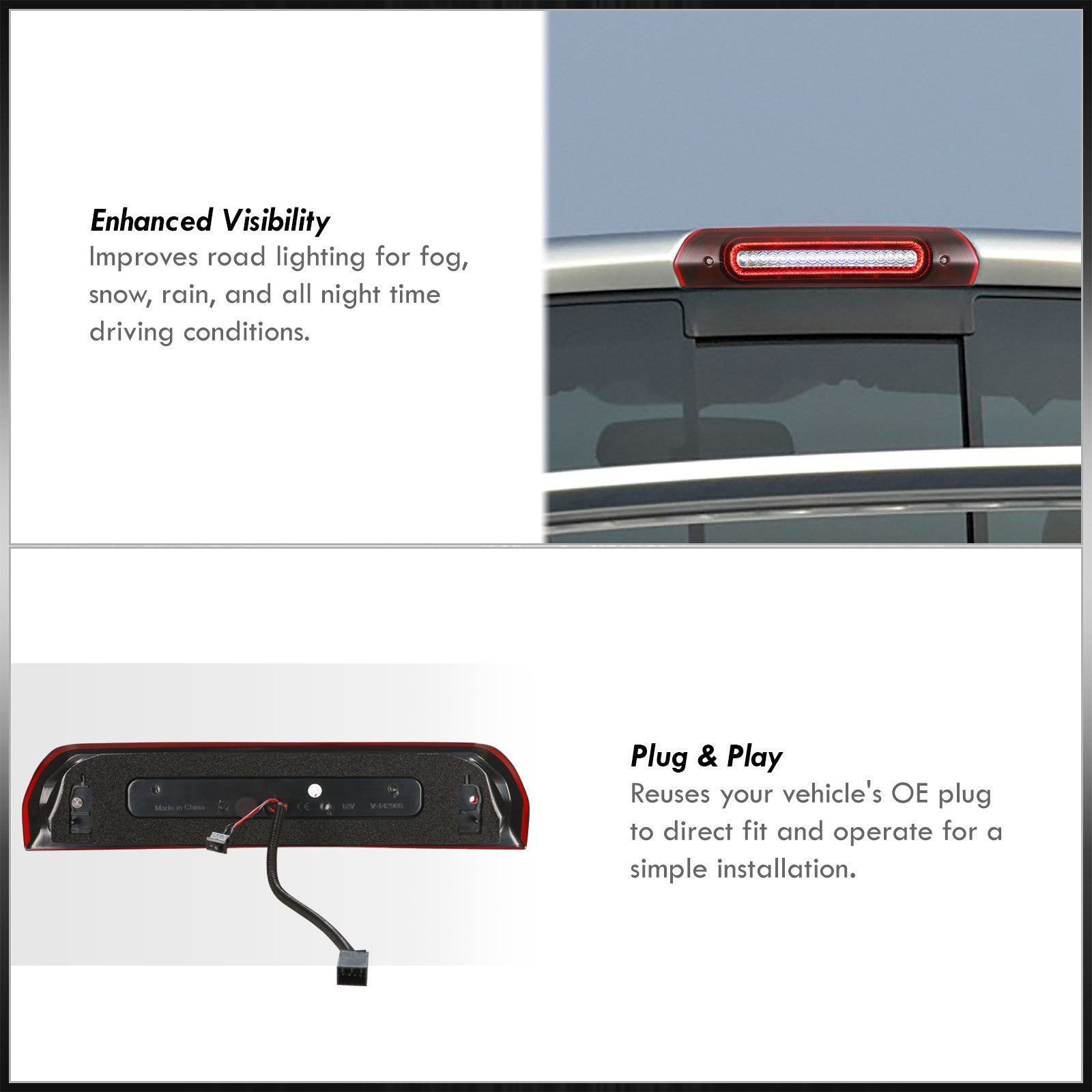 Dodge Ram 1500 2002-2008 / Dodge Ram 2500 3500 2003-2009 Strobe LED 3r ...