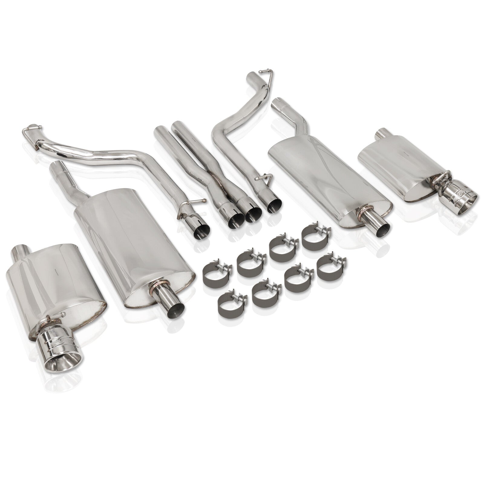 Chrysler 300C 5.7L 2005-2010 Dual Tip Stainless Steel Catback Exhaust ...