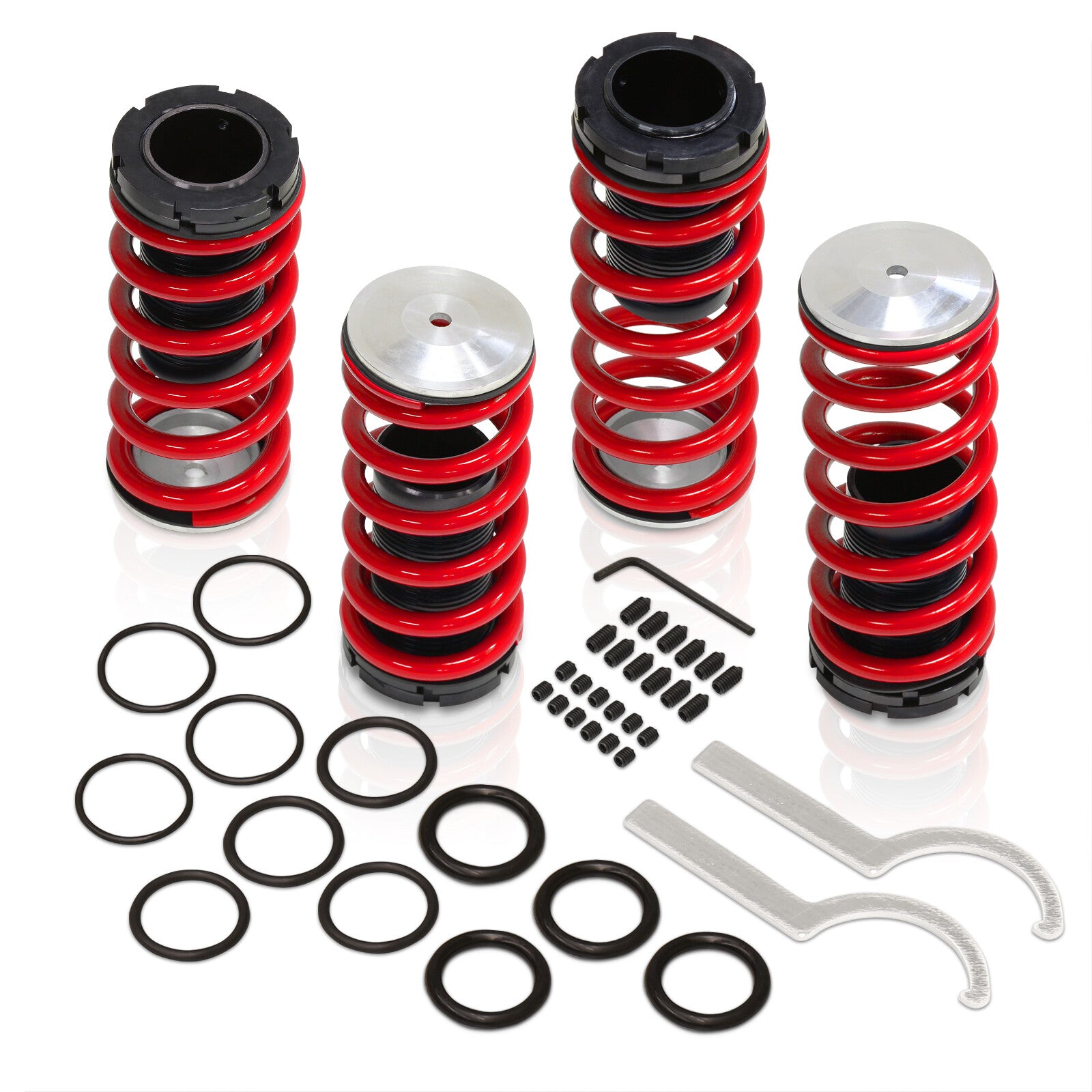 Honda Accord 1998-2002 Coilover Sleeves Kit Red (Black Sleeves) – AJP ...