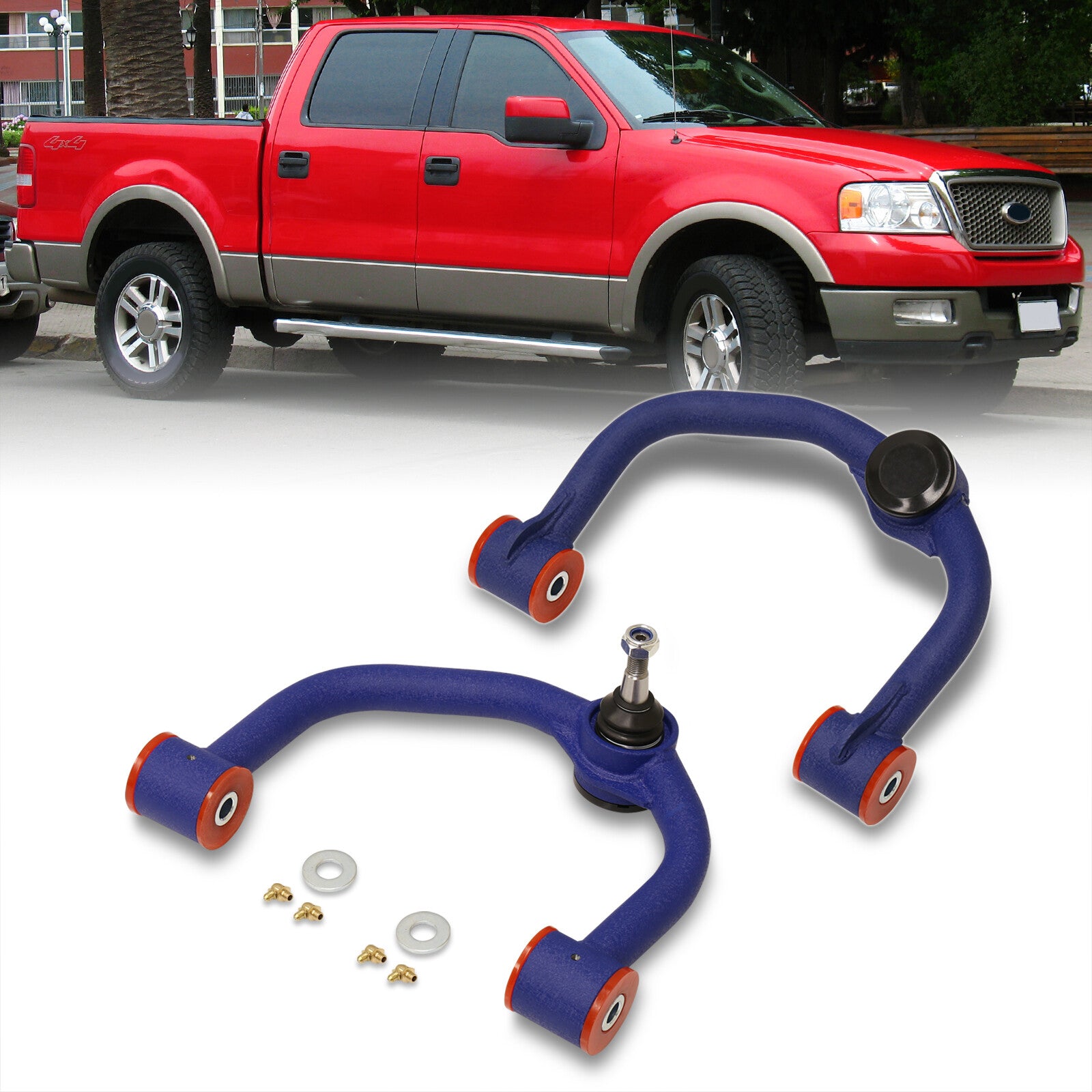 Ford F150 2004-2020 2-4" Lift Front Upper Tubular Control Arms Blue ...